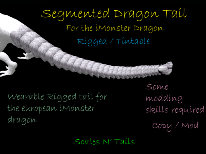 Second Life Marketplace - Imonster Segmented Tail